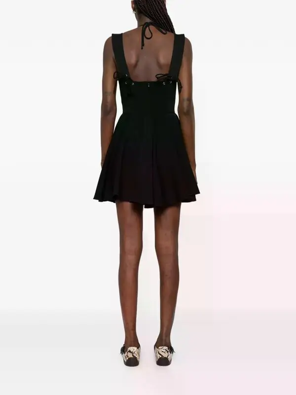 LES FILLES D'EVA Tied-straps Mini Dress - Black
