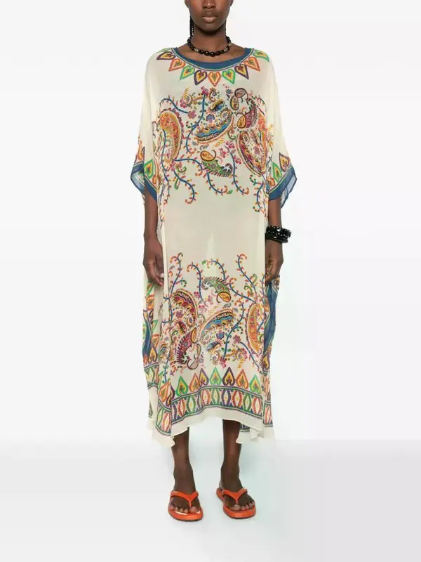 Etro Paisley Printed Kaftan