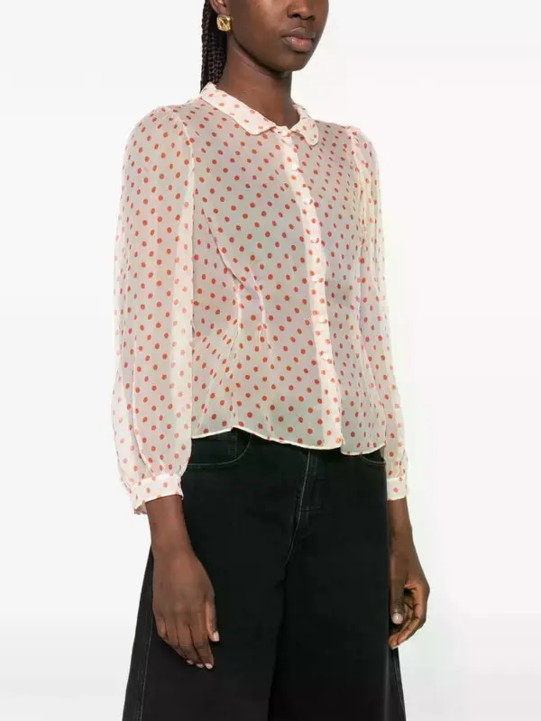 N°21 Polka-dot Sheer Top