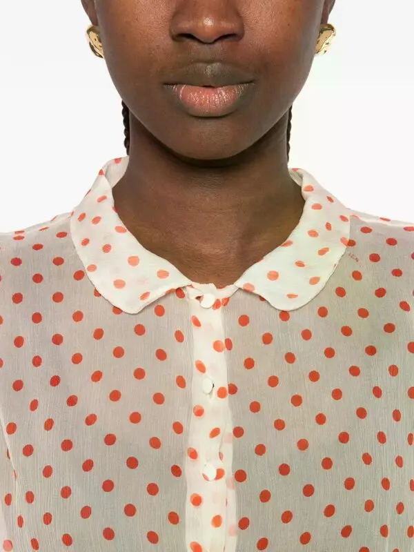 N°21 Polka-dot Sheer Top