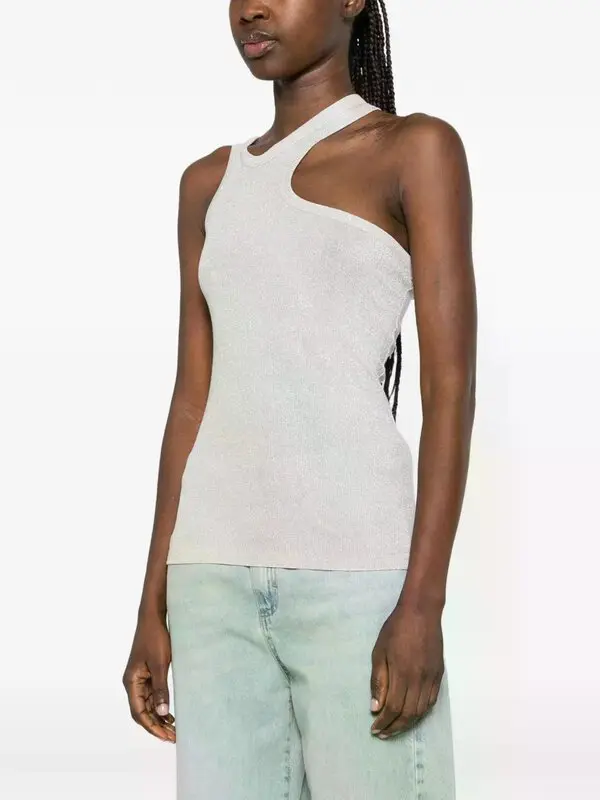PHILIA LOFT Cut-out Ribbed Knit Top