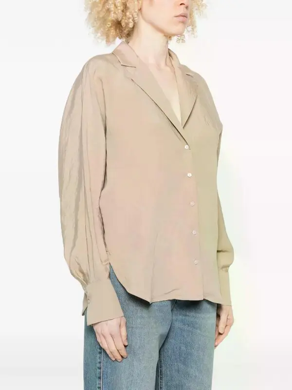 PHILIA LOFT Buttoned V-neck Shirt