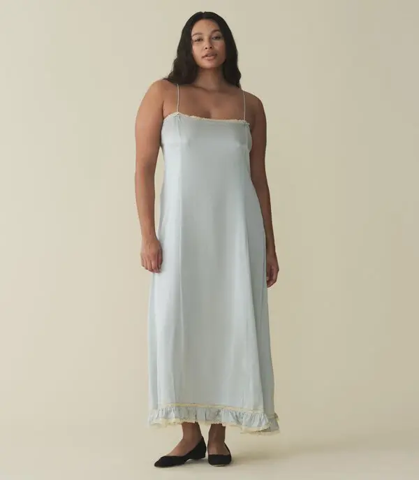 HMD Celano Slip Dress - Dusty Blue