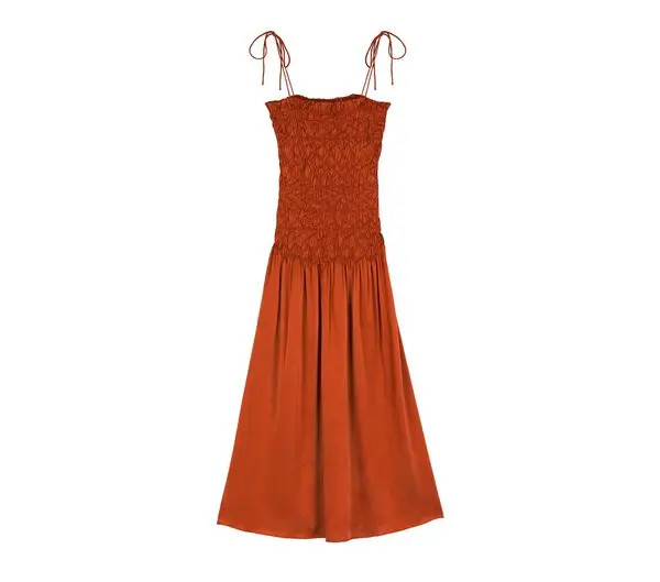 HMD Ninetta Sandwashed Silk Satin Dress