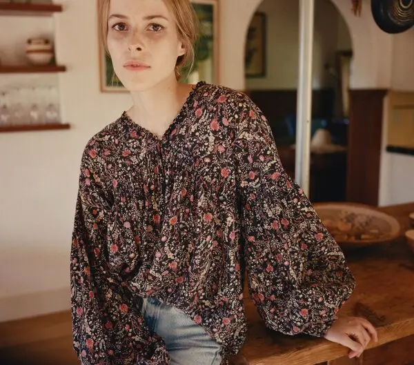 HMD Floral Print Thistle Top