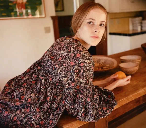 HMD Floral Print Thistle Top