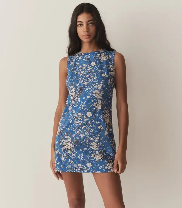HMD Adele Shift Mini Dress - Jardins De La Fontaine