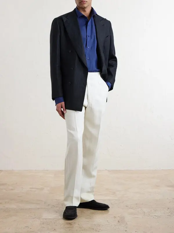 DE PETRILLO Linen Shirt - Blue