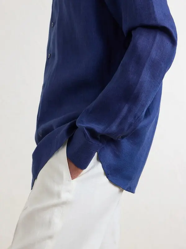 DE PETRILLO Linen Shirt - Blue