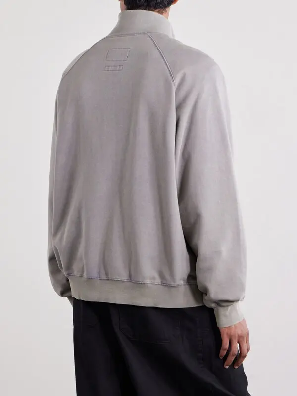 FRIZMWORKS Cotton-blend Jersey Zip-up Sweatshirt