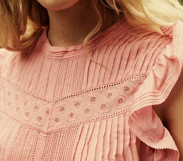 HMD Pintucked Sleeveless Top