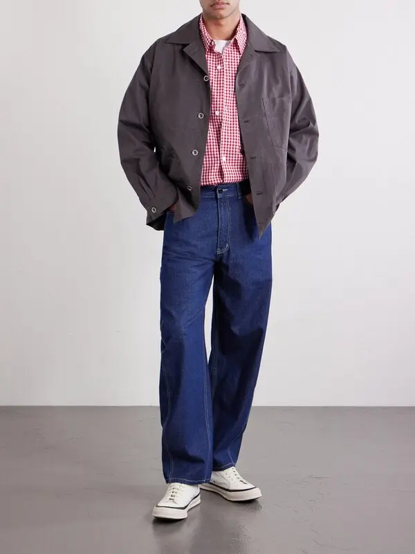 FRIZMWORKS Relaxed Cotton-blend Twill Blouson Jacket - Gray
