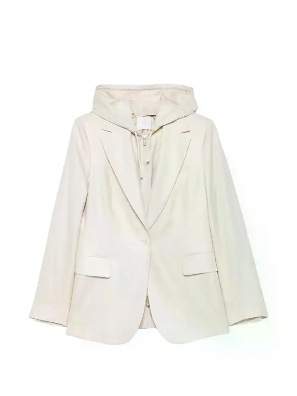 Eleventy Hooded Blazer - Neutrals