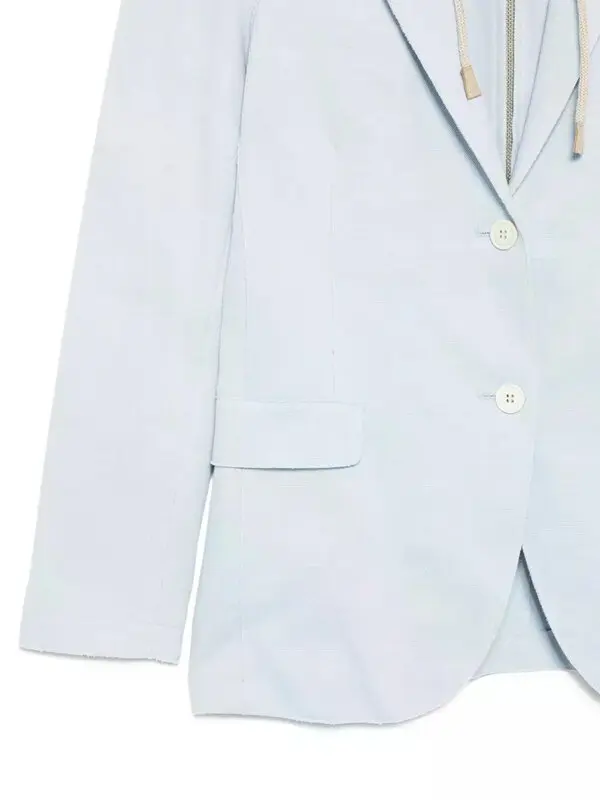 Eleventy Hooded Blazer - Blue