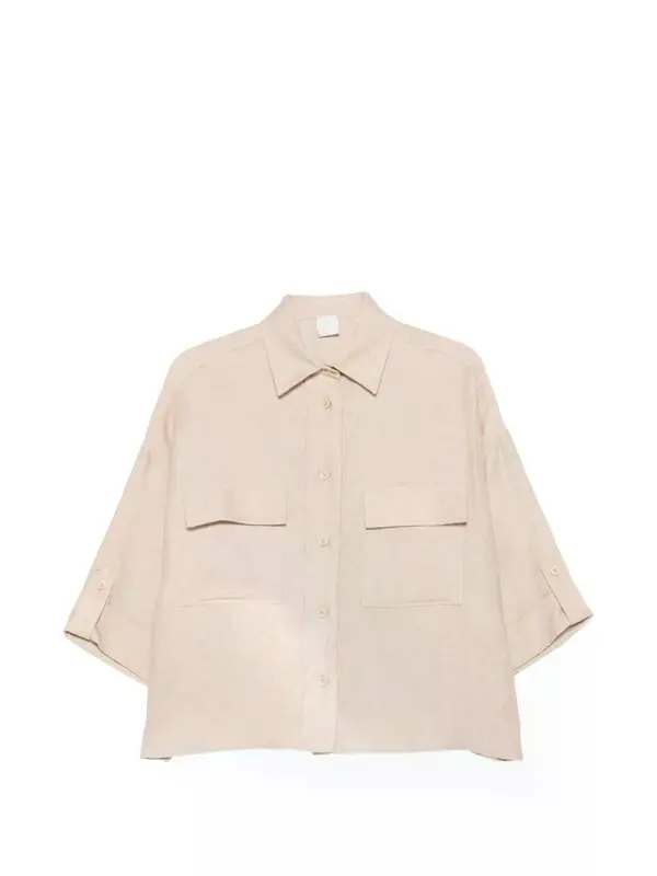 Eleventy Flap-pocket Shirt - Neutrals