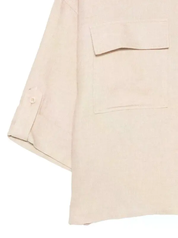 Eleventy Flap-pocket Shirt - Neutrals