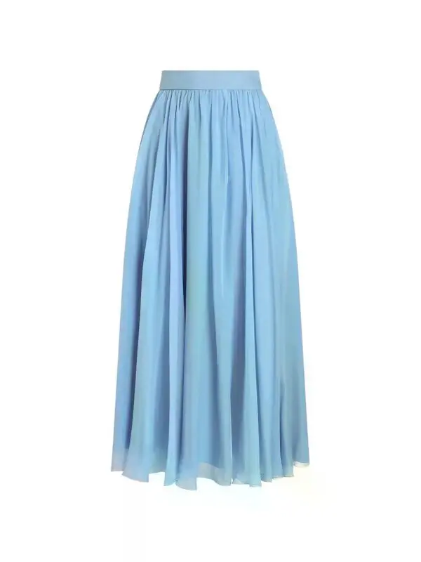 Dolce & Gabbana Chiffon Circle Skirt - Blue