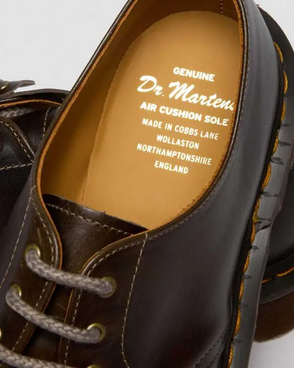 Dr. Martens 1461 Made In England Classic Calf Leather Shoes - Gray