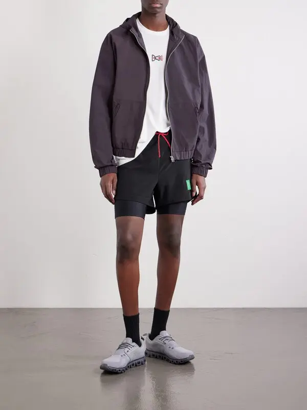 DISTRICT VISION Taslan Logo-appliquéd Nylon Jacket