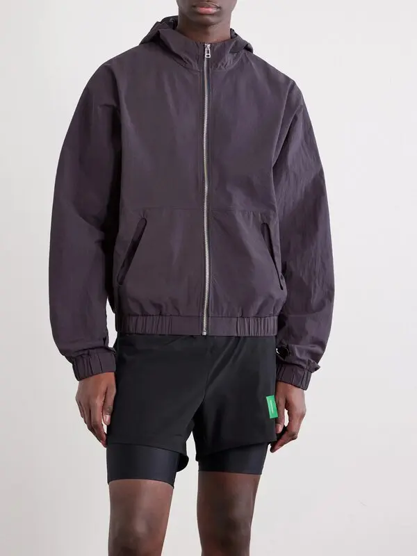 DISTRICT VISION Taslan Logo-appliquéd Nylon Jacket