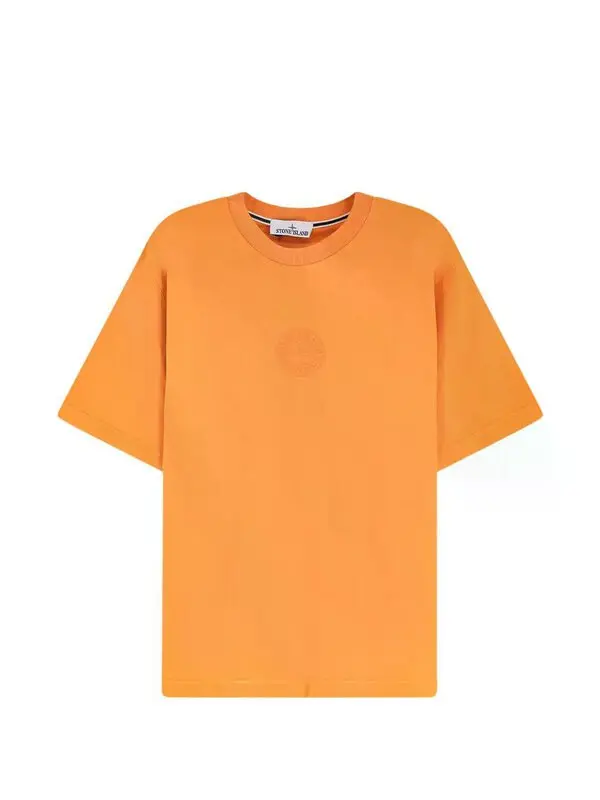 Stone Island Logo-print T-shirt - Orange