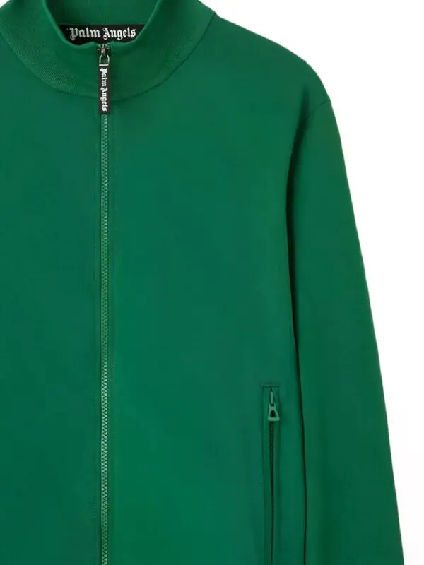 Palm Angels Curved Logo Sweater - Green