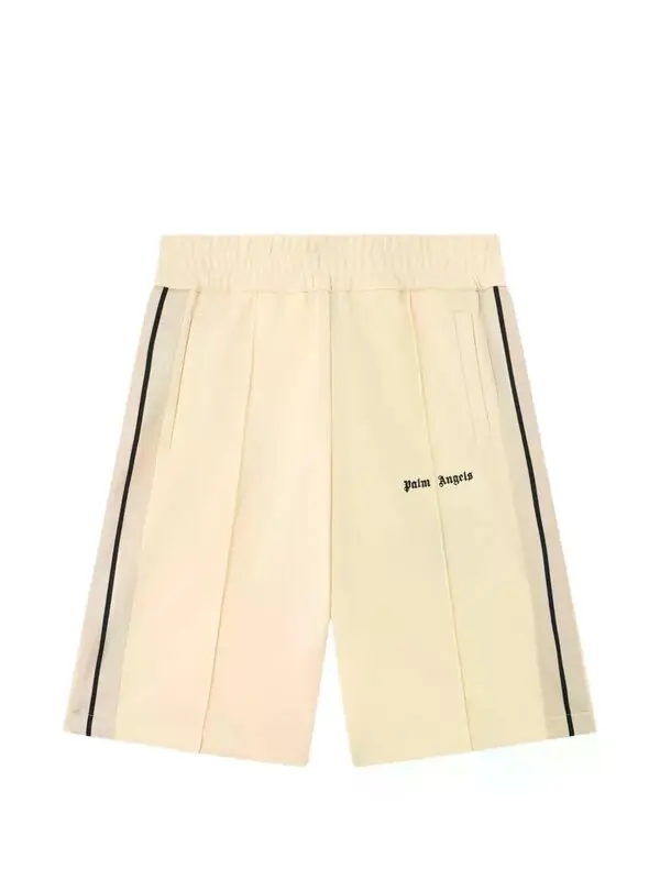Palm Angels Elasticated-waistband Track Shorts - Neutrals
