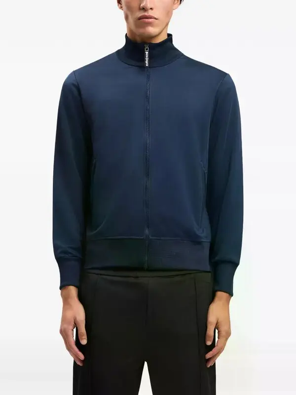 Palm Angels Curved Logo Jacket - Blue