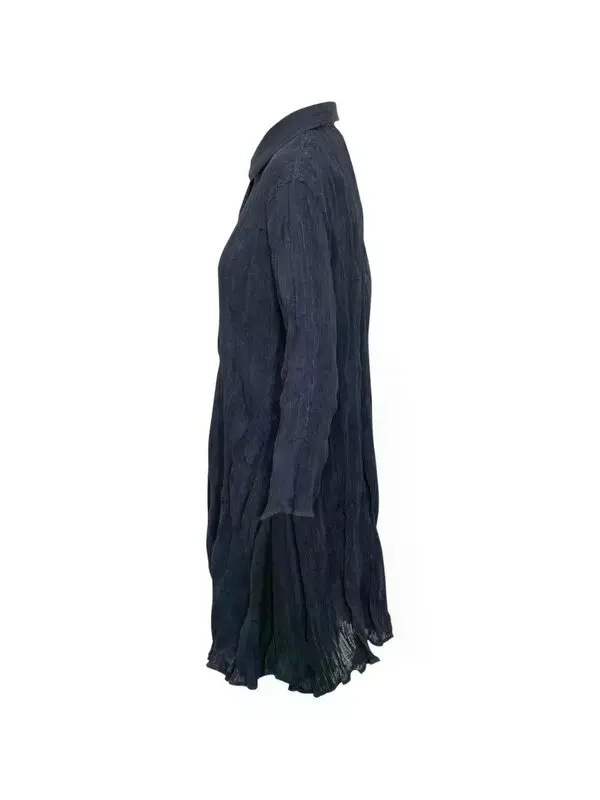 GONGDID DESIGN Wavy Shirt Mini Dress