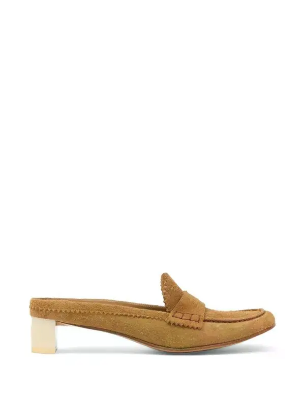 MAISON MARGIELA Leather Slippers - Neutrals