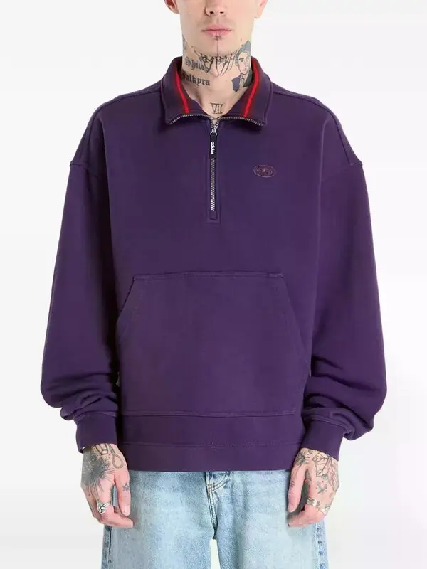 Adidas Half-zip Sweatshirt - Purple