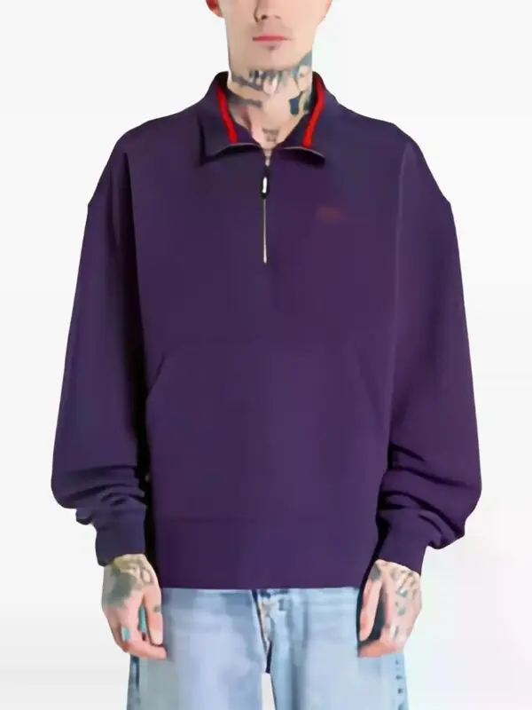 Adidas Half-zip Sweatshirt - Purple