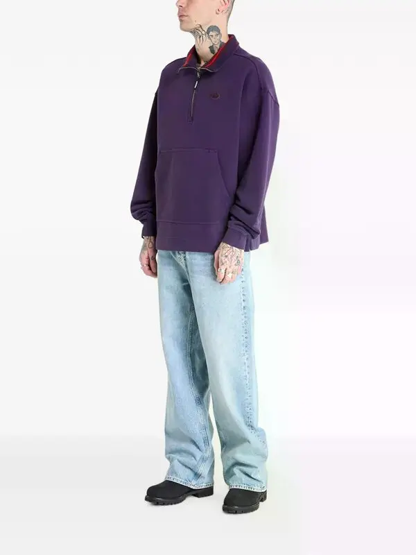 Adidas Half-zip Sweatshirt - Purple