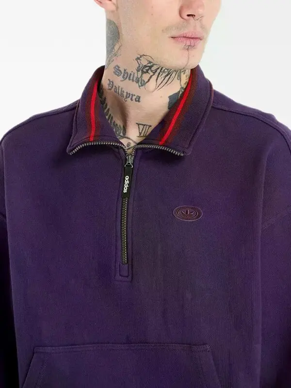 Adidas Half-zip Sweatshirt - Purple