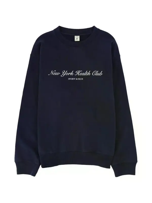 SPORTY & RICH Graphic-print Sweatshirt - Blue