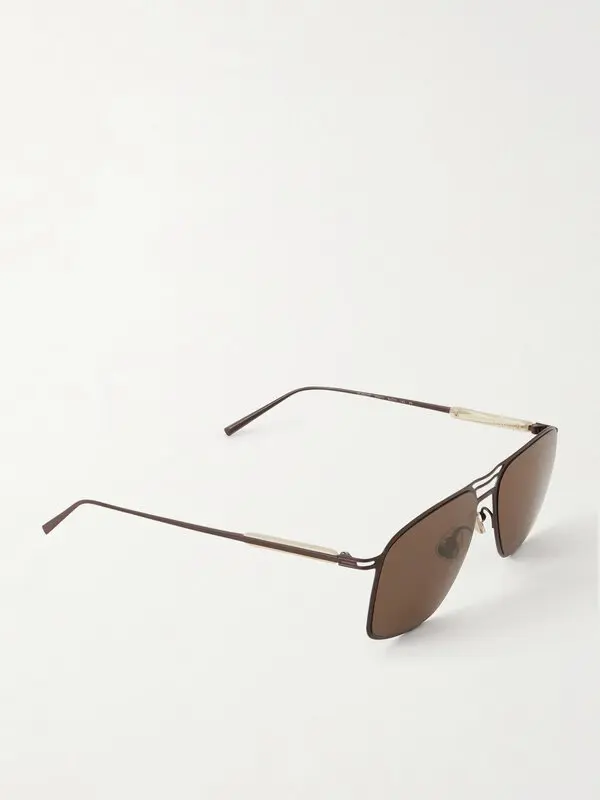 Brunello Cucinelli Aviator-style Sunglasses - Brown