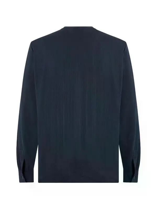 Emporio Armani Icon Buttoned V-neck Shirt
