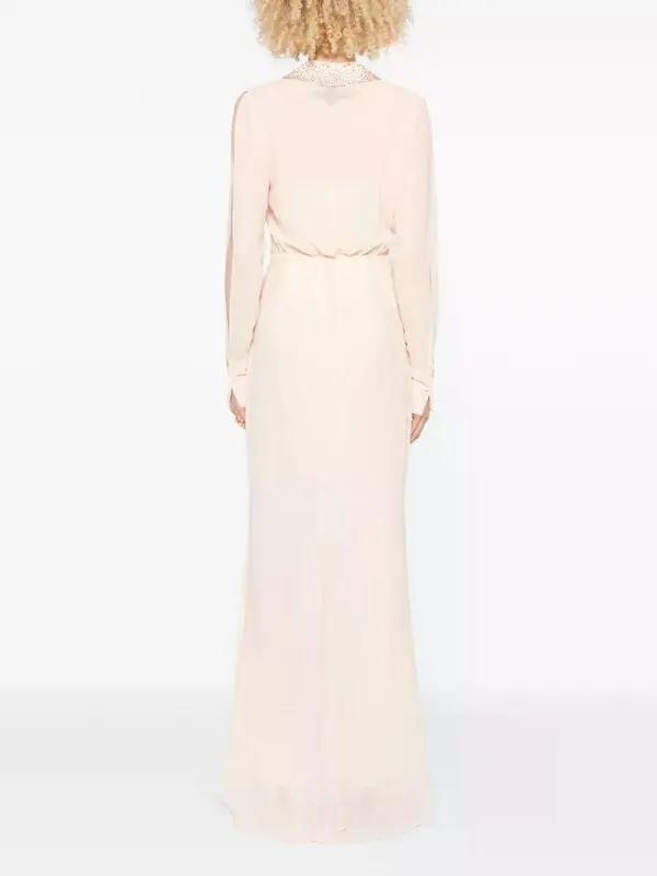 Patrizia Pepe Crystal-embellished Maxi Dress