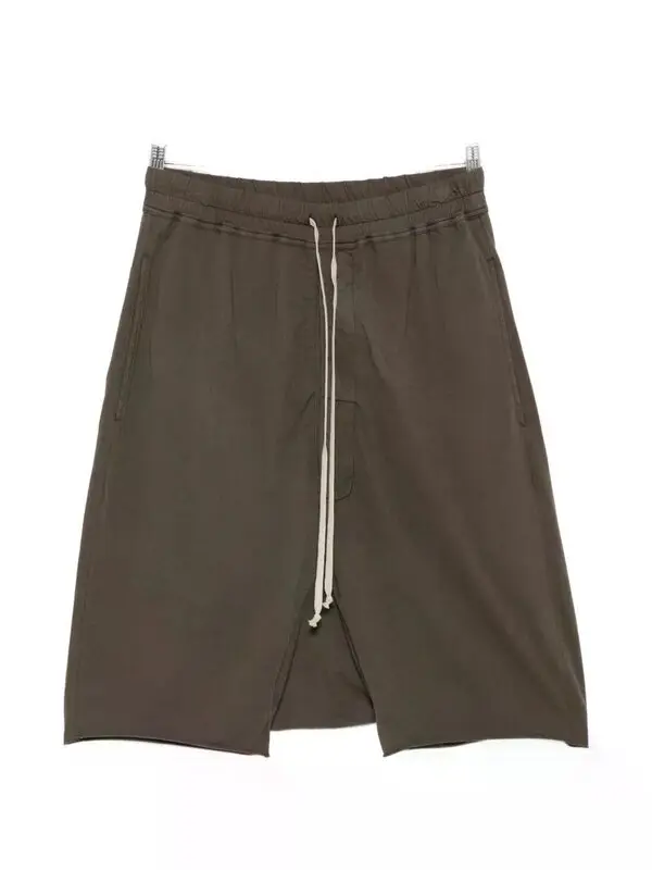 Rick Owens Drawstring Split Shorts - Brown