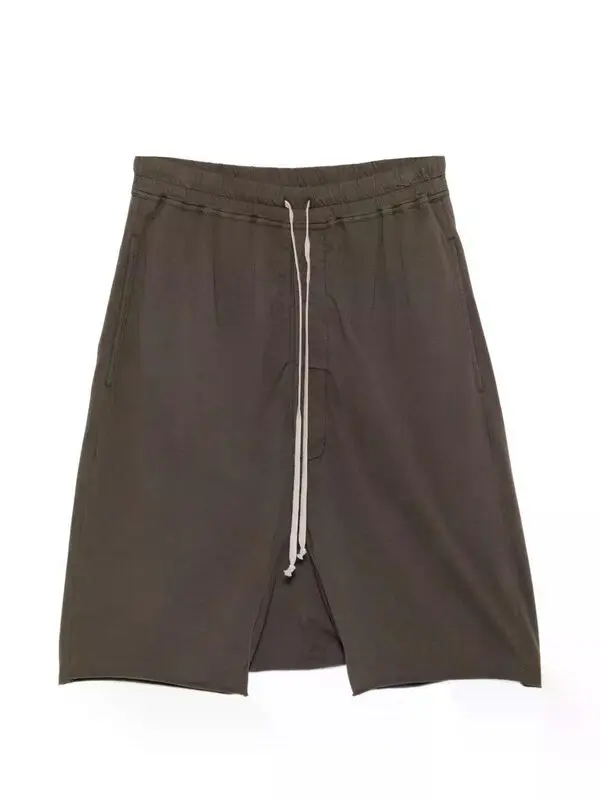 Rick Owens Drawstring Split Shorts - Brown