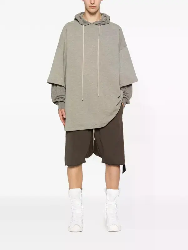 Rick Owens Drawstring Split Shorts - Brown
