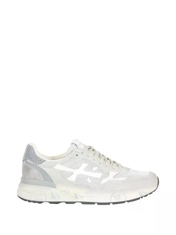 Premiata Mick Perforated Logo Sneakers - Grey