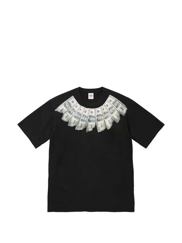 Supreme X Mm6 Maison Margiela Money-graphic T-shirt - Black