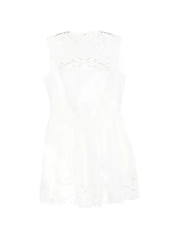 SELF-PORTRAIT Mini Dress - White