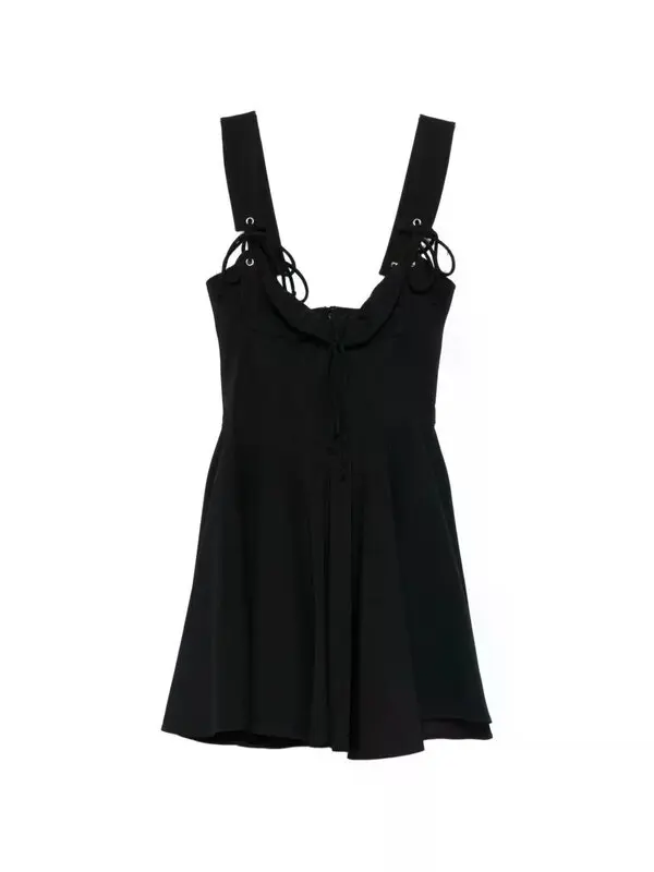 LES FILLES D'EVA Tied-straps Mini Dress - Black