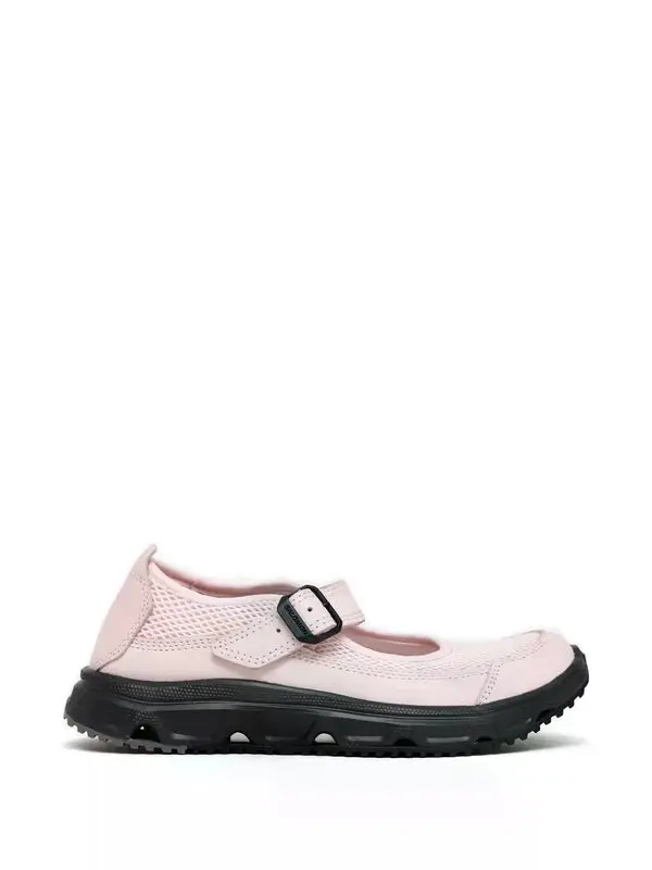 SALOMON Mesh Ballet Flats With Buckle Detail And Lug Sole - Pink