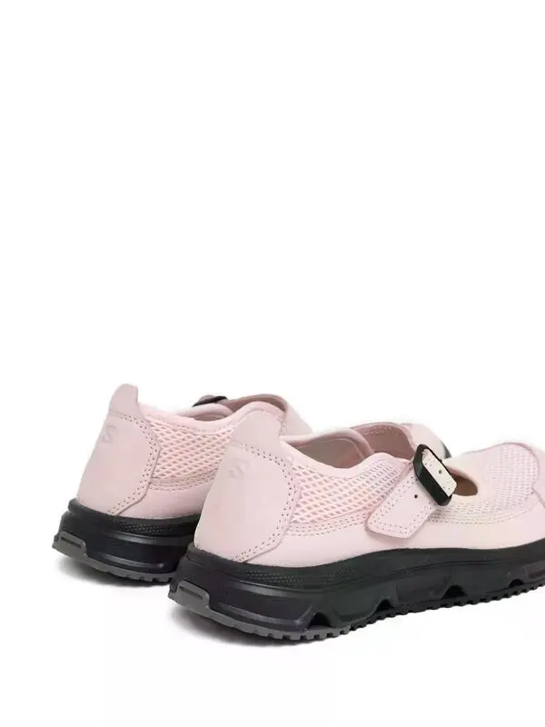 SALOMON Mesh Ballet Flats With Buckle Detail And Lug Sole - Pink