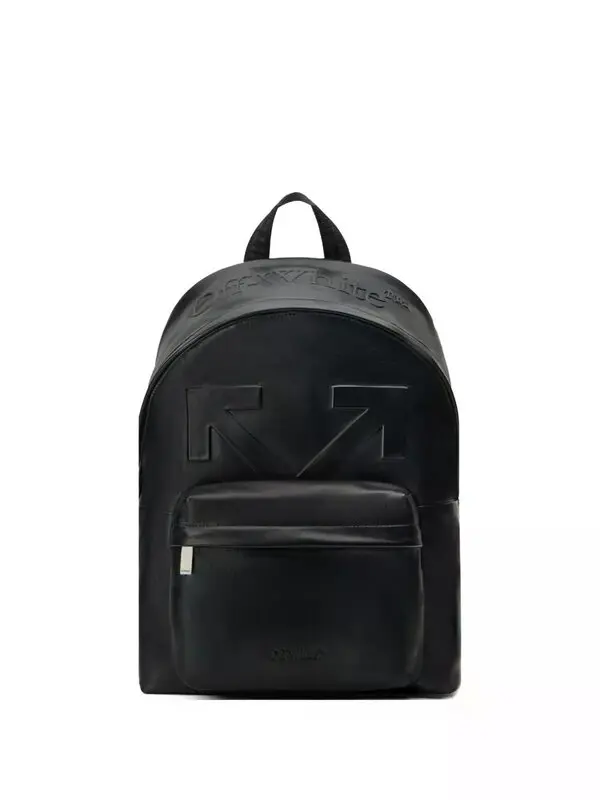 Off-White Heritage Leather Backpack - Black