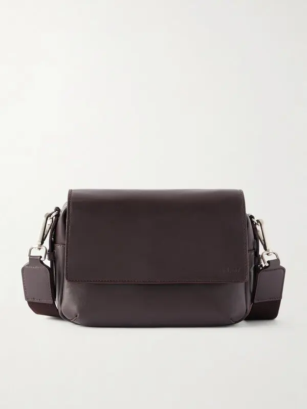 Nn07 Port' Small Leather Messenger Bag - Brown