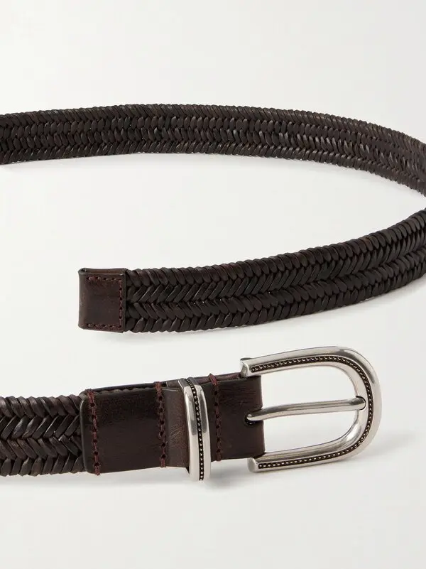 Brunello Cucinelli Woven Leather Belt